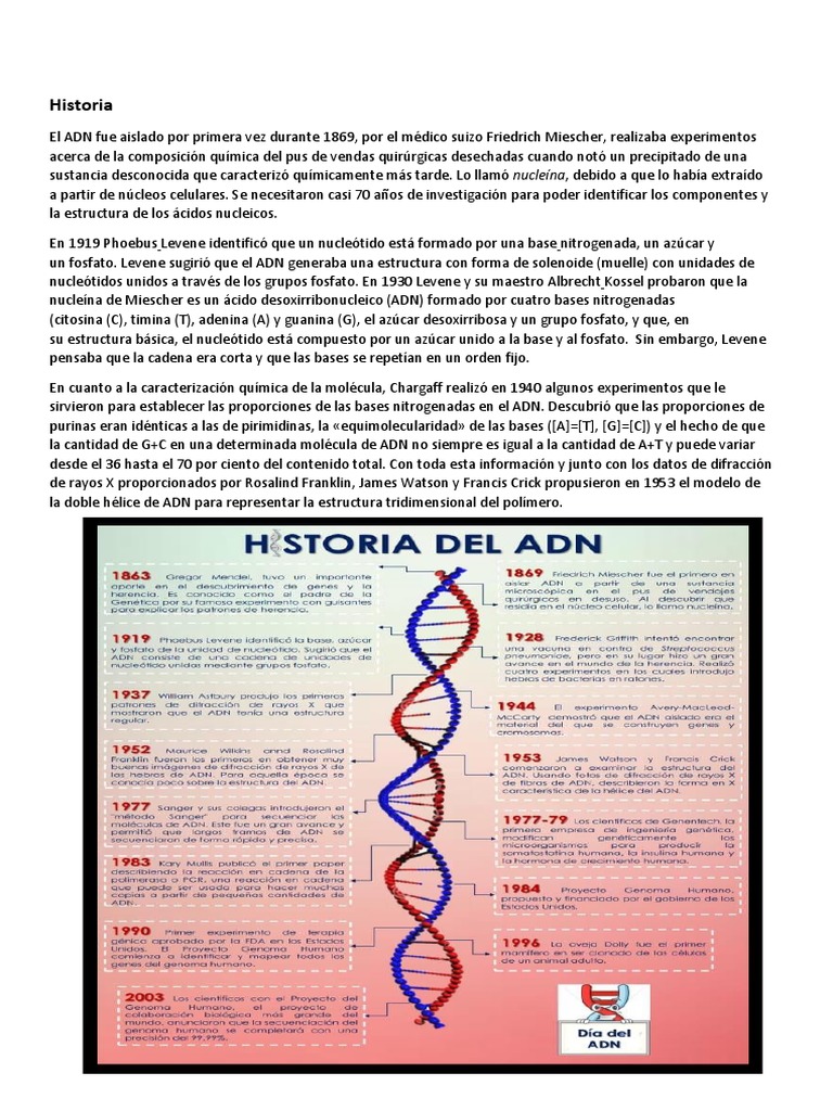 Historia Del ADN | PDF