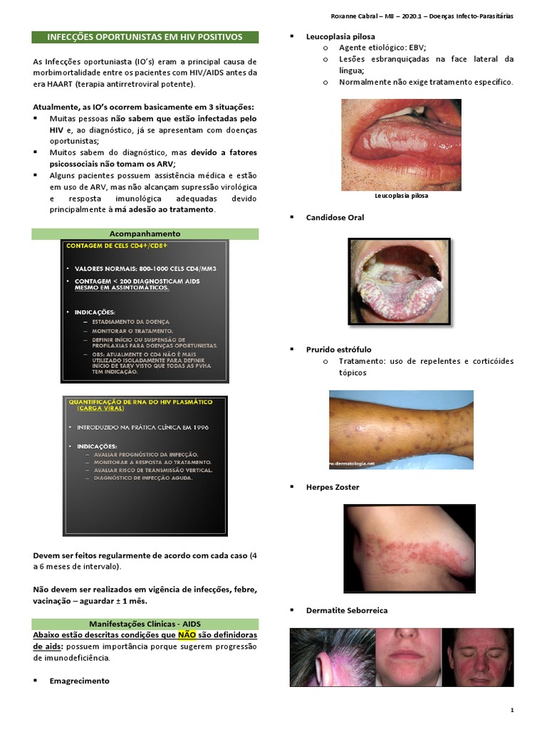 Caso 7 - Infecções Oportunistas Em Paciente HIV Positivo | PDF | HIV ...