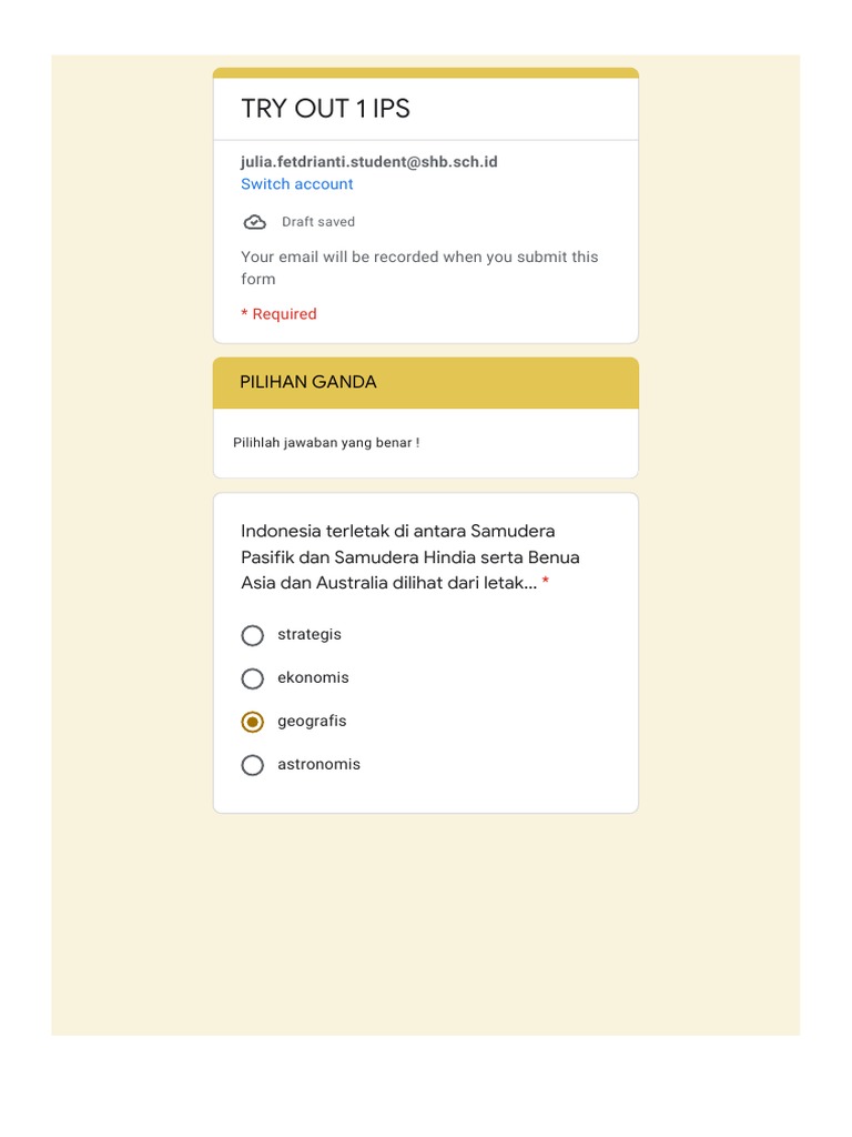Try Out 1 Ips SMP | PDF