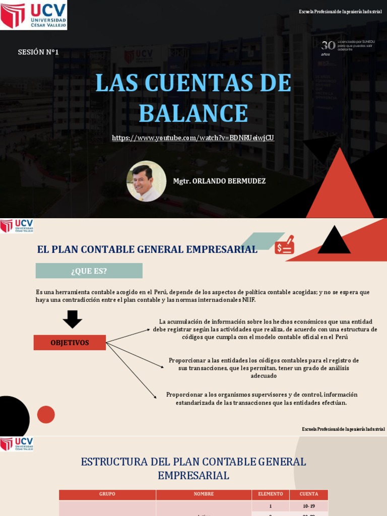Sesion 3 Las Cuentas de Balance | PDF | Contabilidad | Hoja de balance