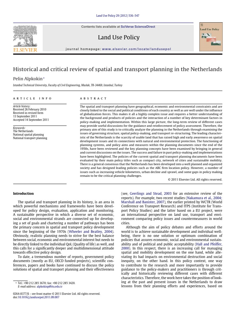 Alpkokin - Historical and Critical Review of Spatial and Transport ...