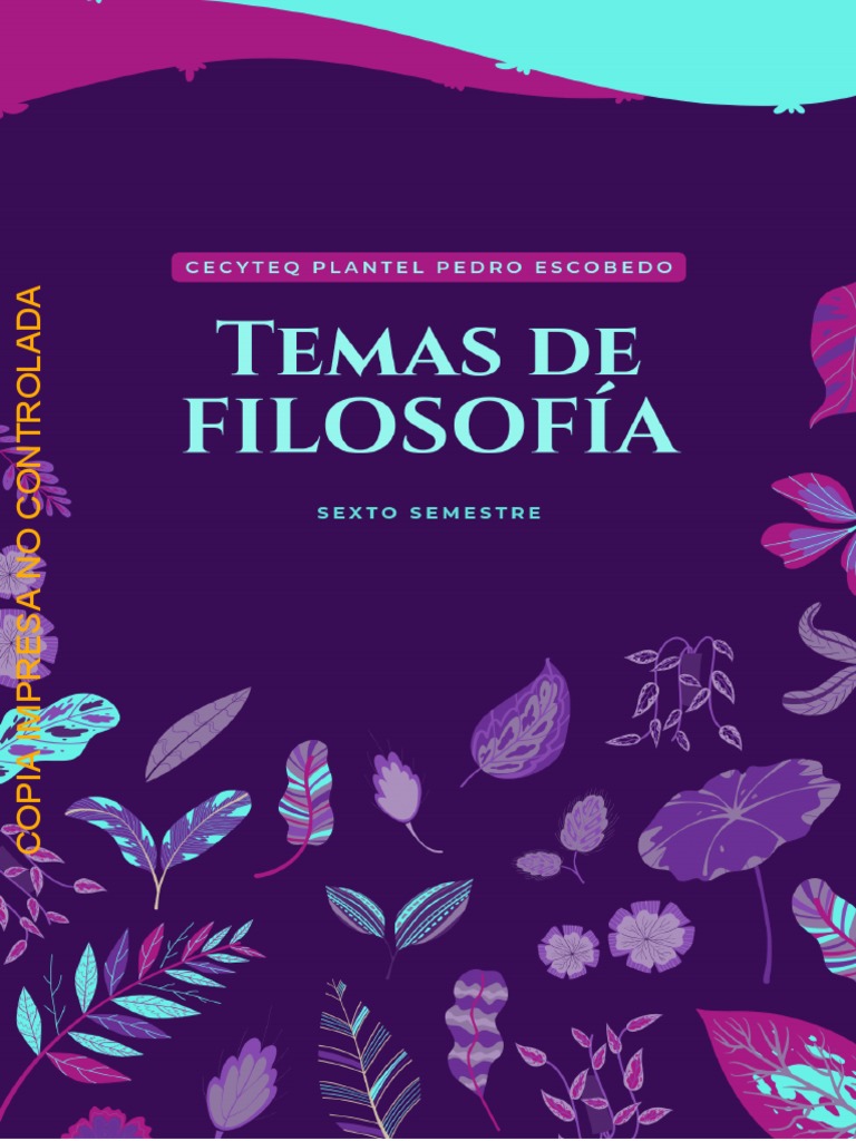 PL83 - Temas de Filosofía - Material Antología BN | PDF | Conocimiento ...