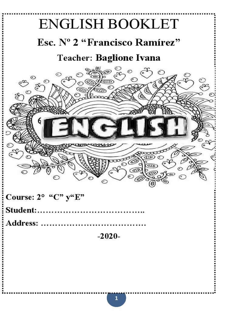 Inglés 2° C y E - Esc. Sec. N° 2 | PDF