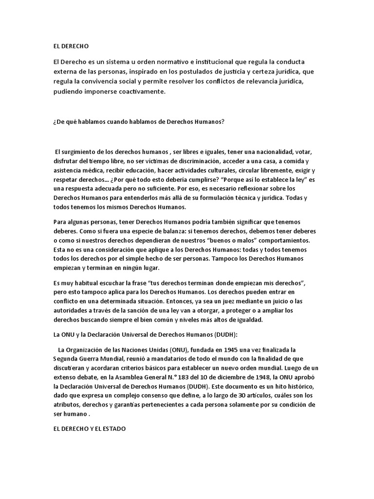Derechos Humanos Fye | PDF | Derechos humanos | Justicia