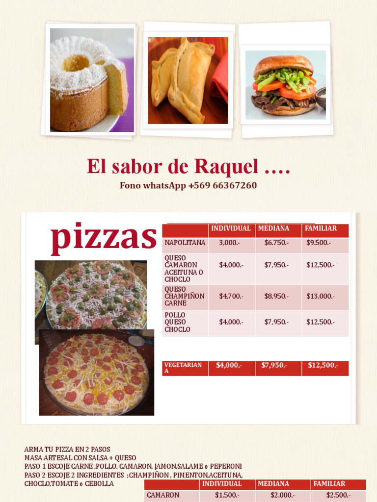 CARTA de Comida Al Paso | PDF