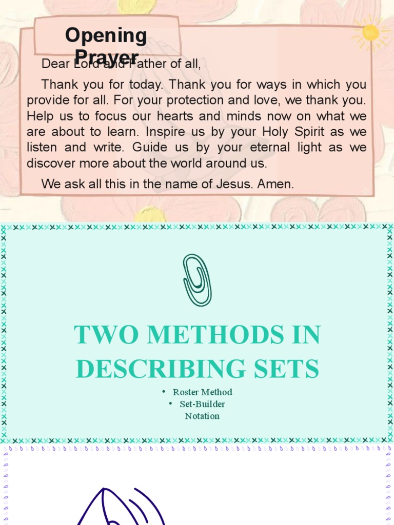 LAS 3 - Describing Sets | PDF | Linguistics | Mathematics