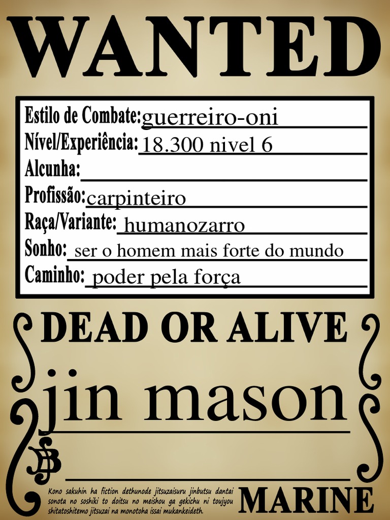 Jin Mason RPG | PDF | Madeira