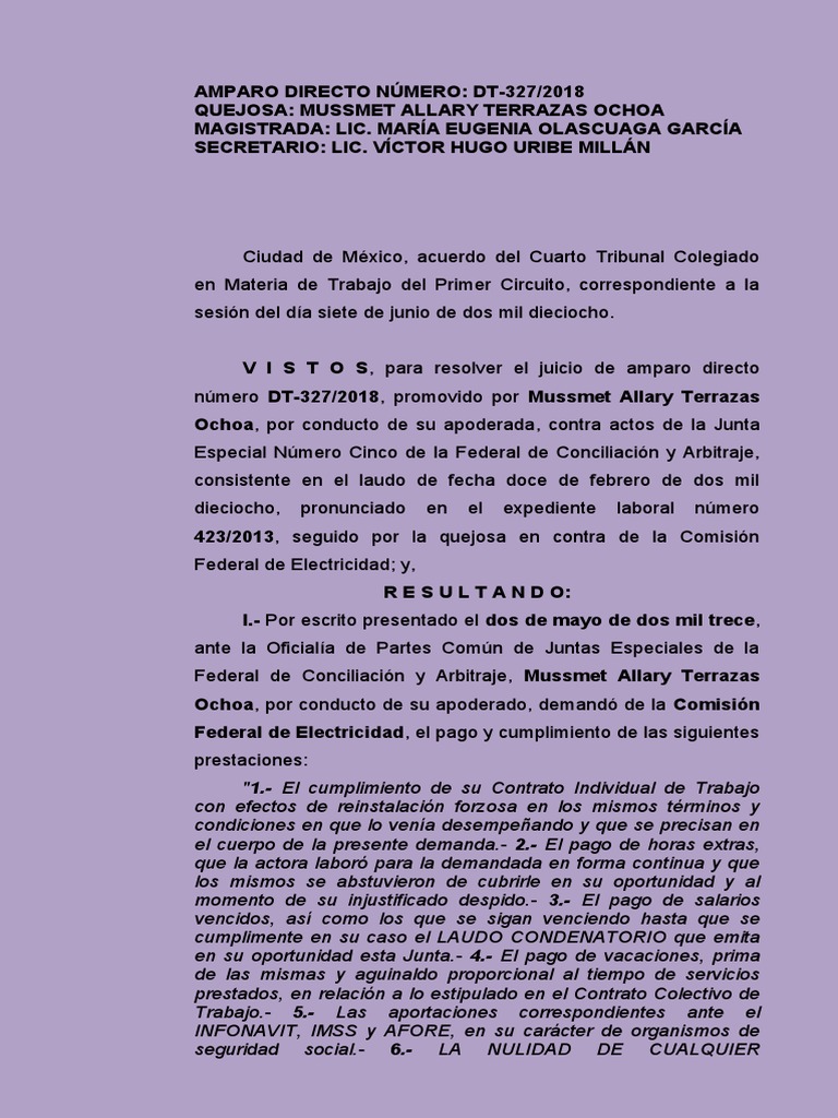 Sentencia Laboral 2 | PDF