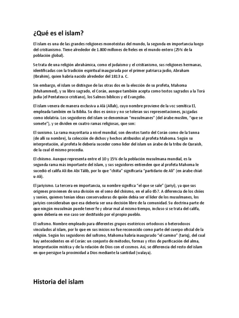 Qué es el islam | PDF | Corán | Islam