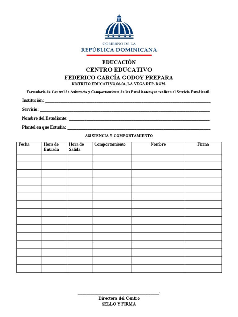 Control de Asistencia Estudiantil 60 Horas | PDF