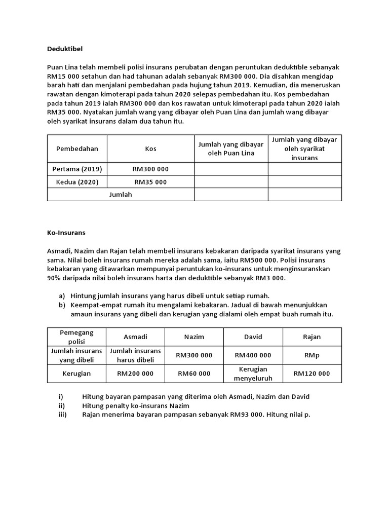 Soalan Insurans | PDF
