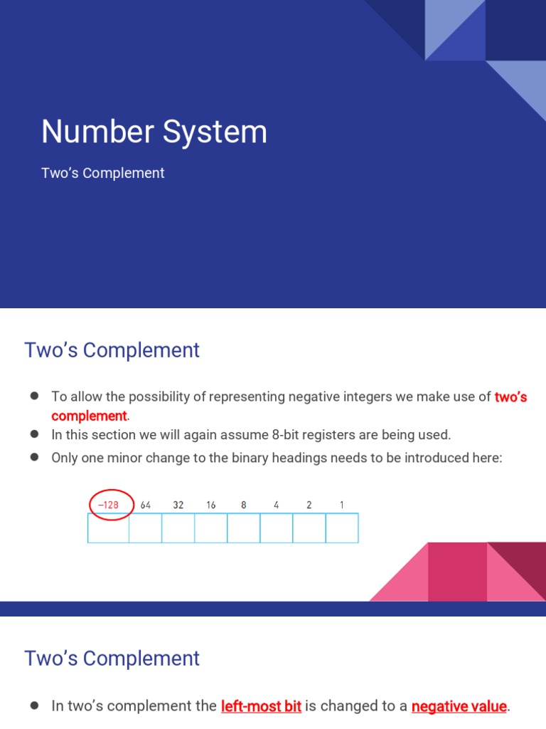 Two's Complement | PDF | Mathematical Notation | Applied Mathematics
