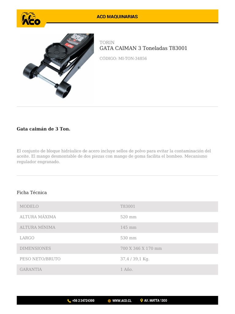 Ficha MI TON 34856 | PDF