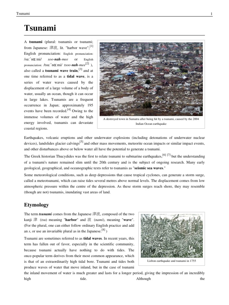 Tsunami | Tsunami | Earthquakes