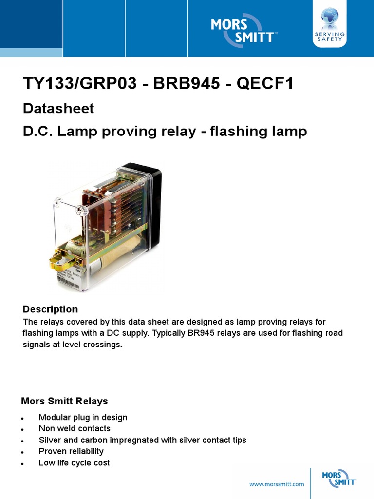 Datasheet QECF1 Signalling-Relay | PDF