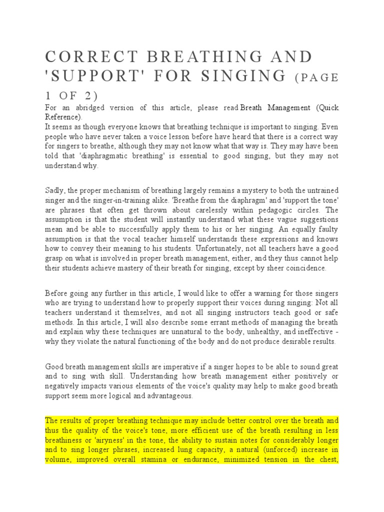 Breathing | PDF | Self-Improvement