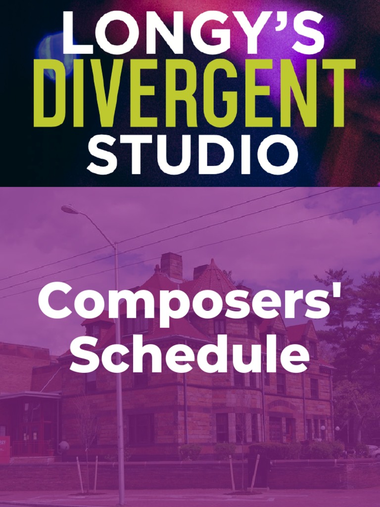 Divergent Studio 2023 Composers' Schedule | PDF