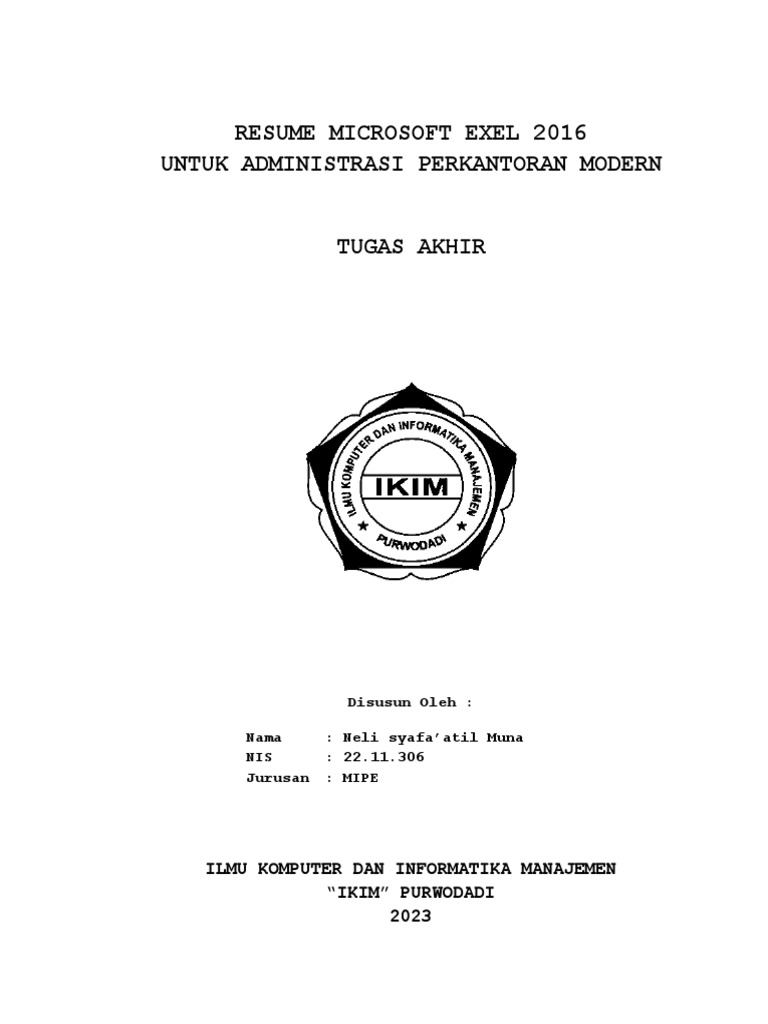 Bagian Awal Ta-1 | PDF | Komputer