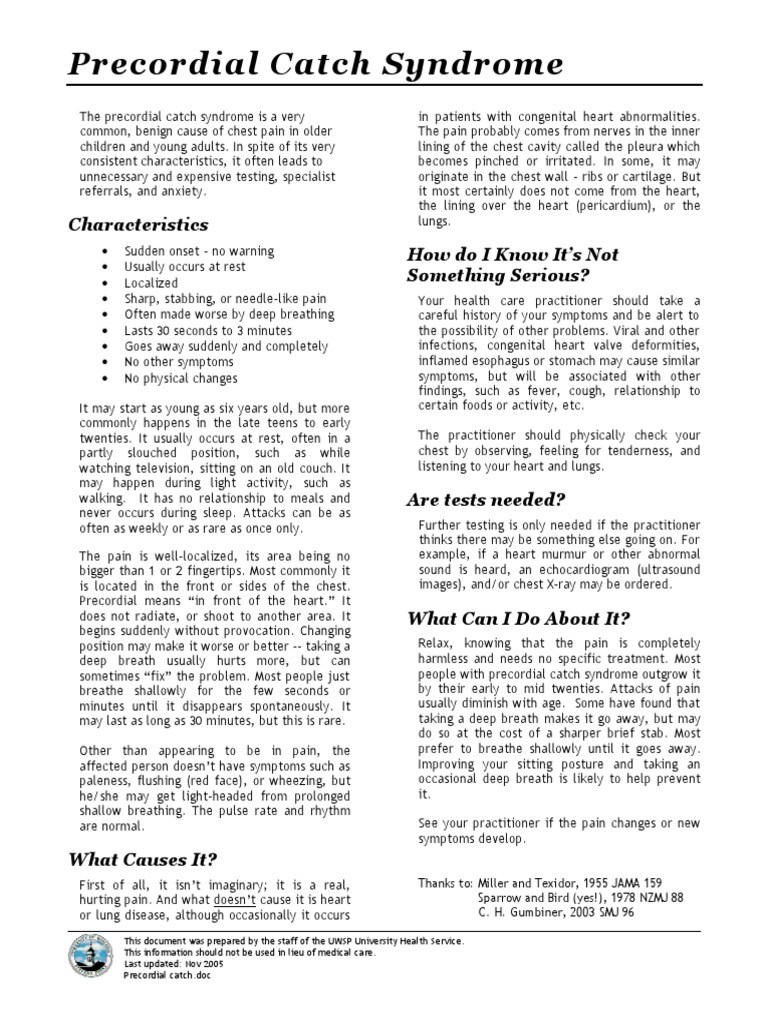 Precordial Catch | PDF