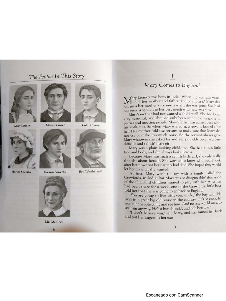 The Secret Garden Chapter 1 and 2 | PDF