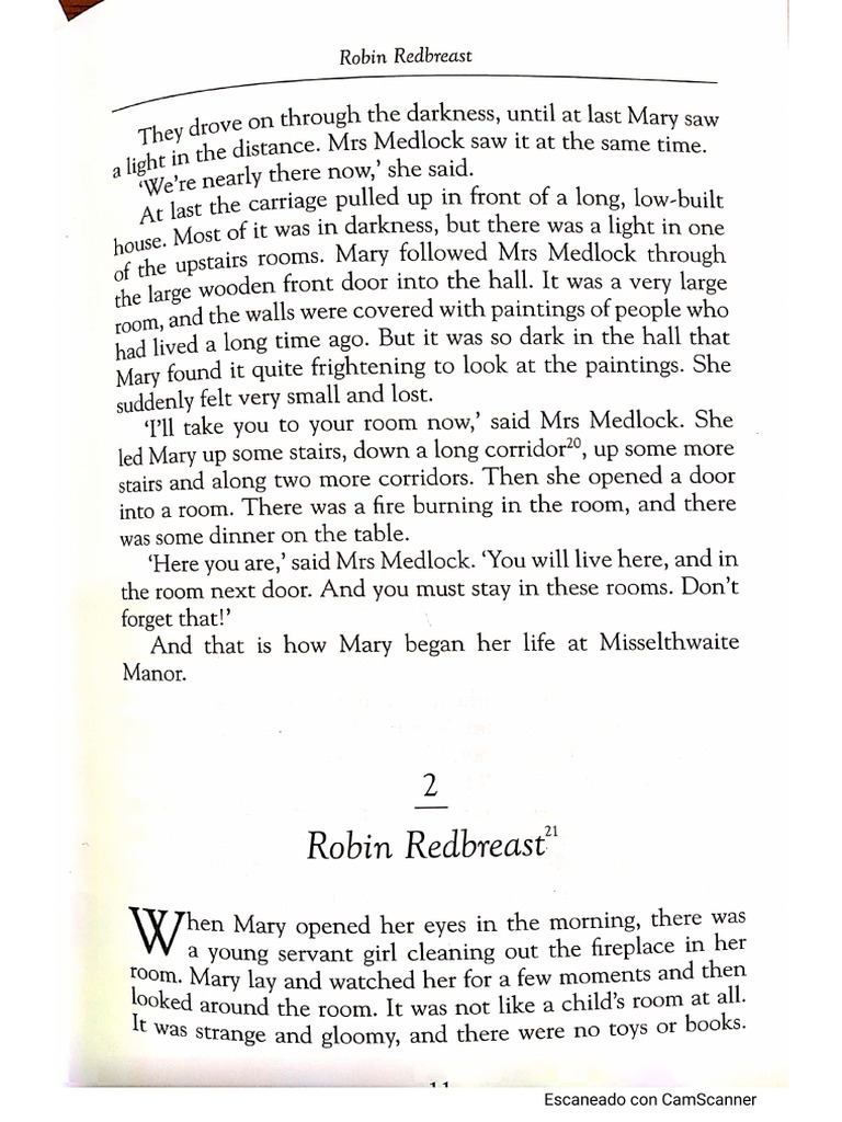 The Secret Garden Chapter 2 | PDF