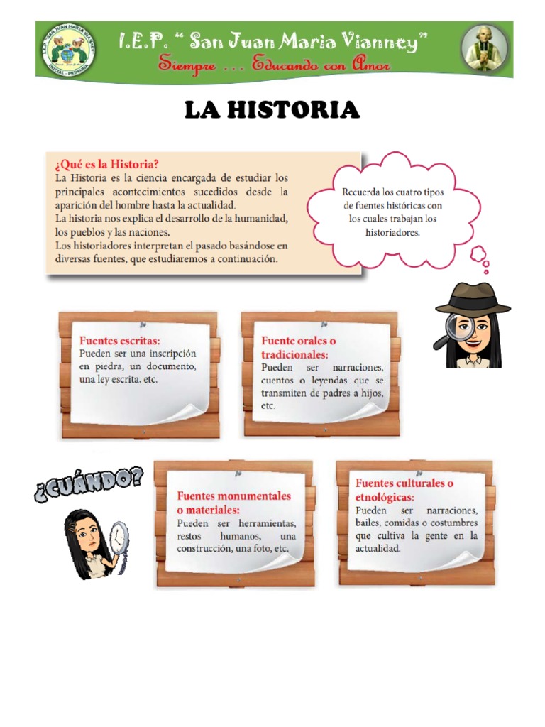 La Historia y Sus Etapas - Tercer Grado | PDF