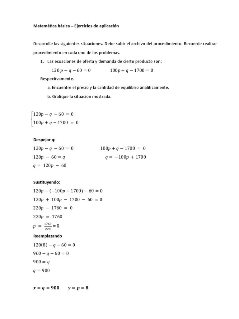 Ejercicios Matematica Basica III | PDF