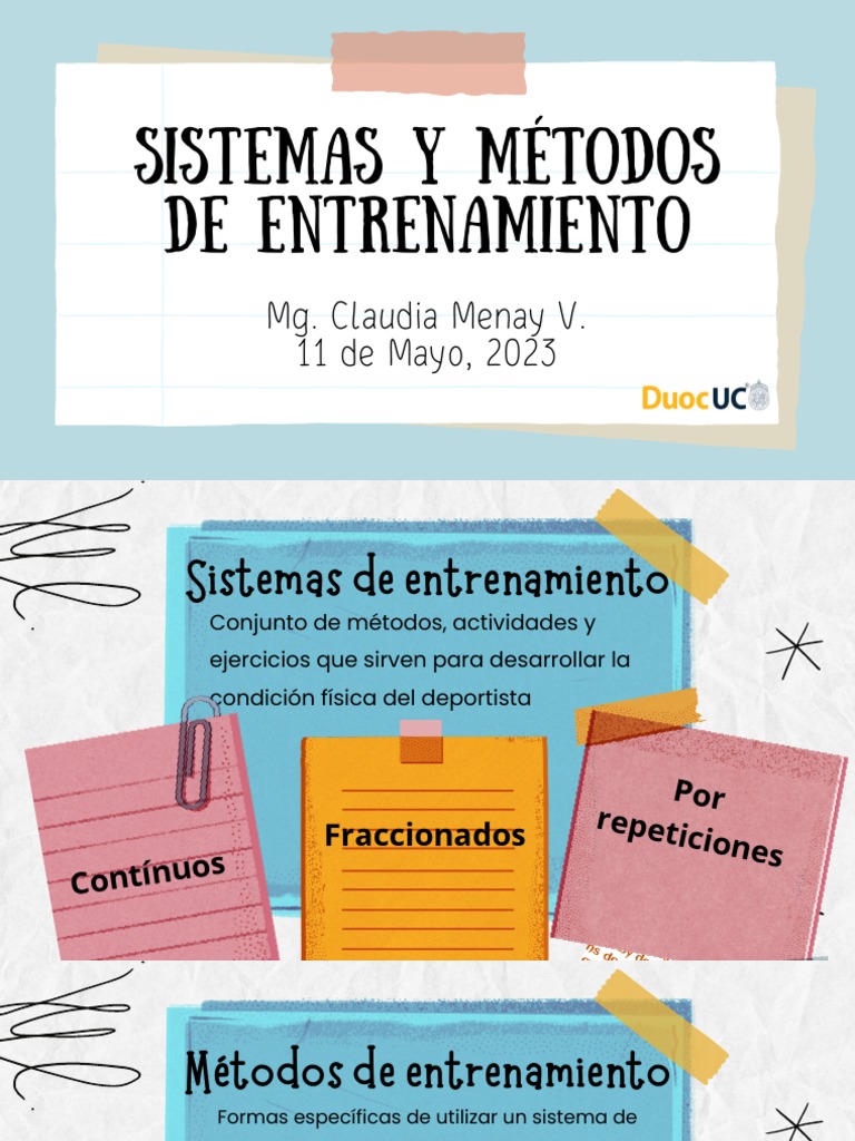 Sistemas y Métodos de Entrenamiento | PDF