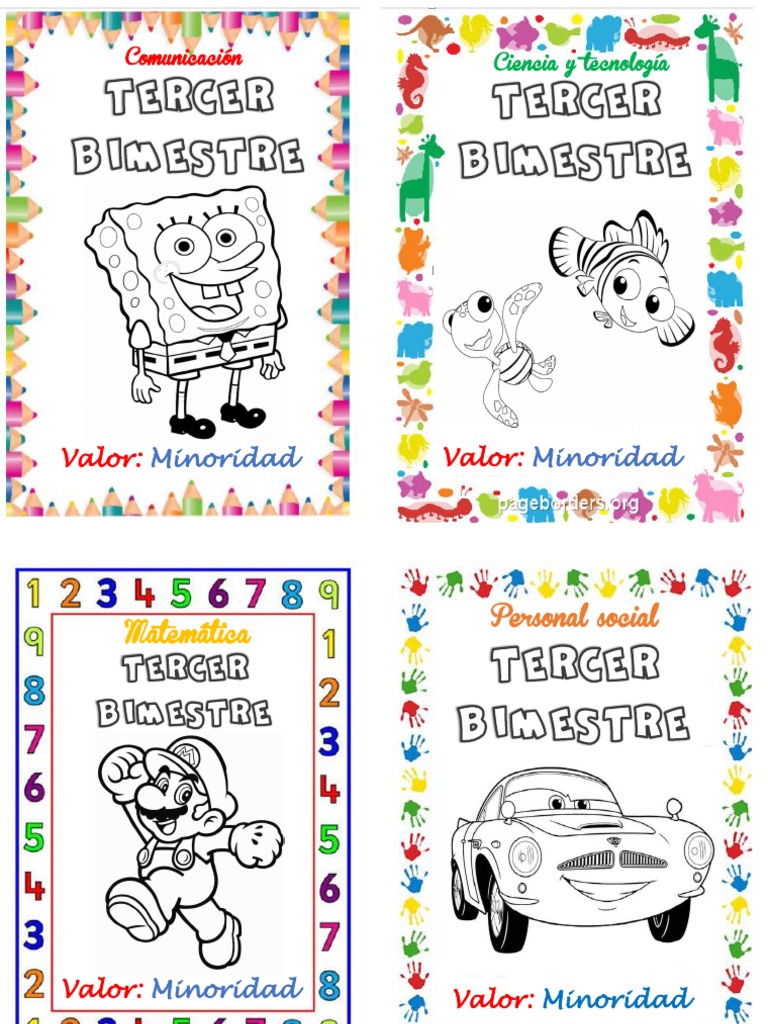 Caratulas III bimestre | PDF