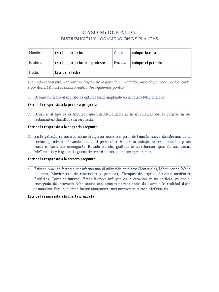 Caso McDonald | PDF