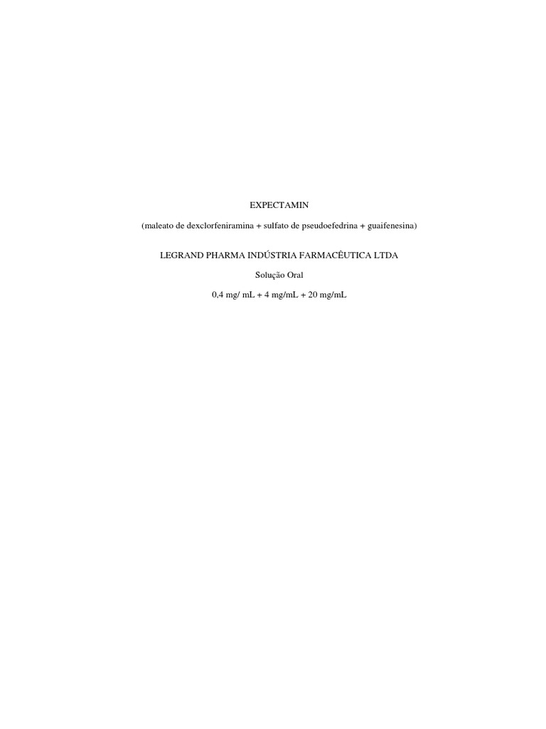 Expectamin Bula Paciente Consulta Remedios | PDF | Gravidez | Alergia
