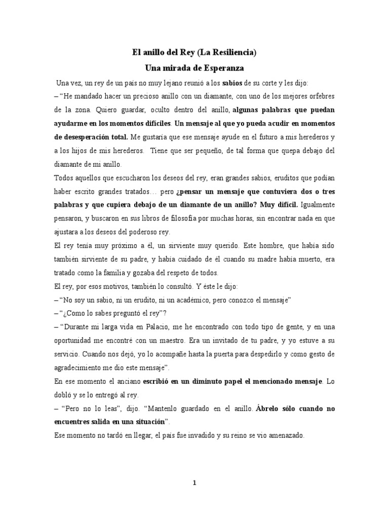 El Anillo Del Rey-1 | PDF
