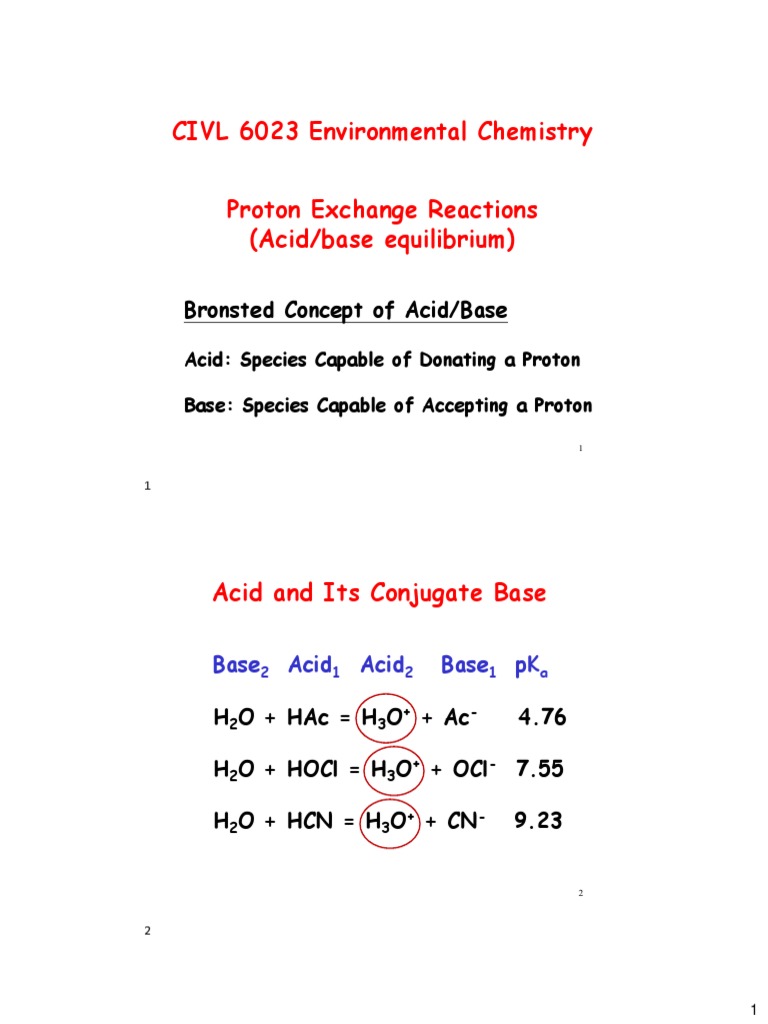2 Acid Base Equilibrium | PDF | Acid | Ph