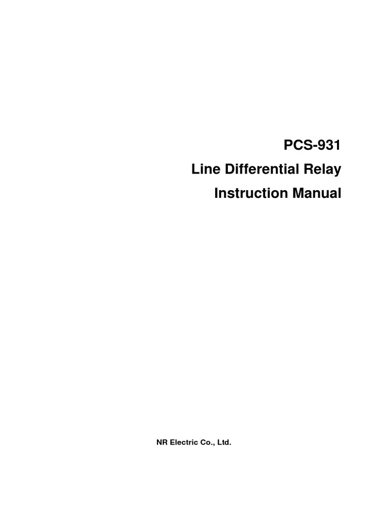 PCS-931 X Instruction Manual en Overseas General X R1.03 (En XLBH5104 ...