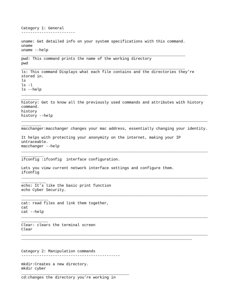 Offensive Security Trainee Basic Linux Command | PDF | Teaching Methods & Materials