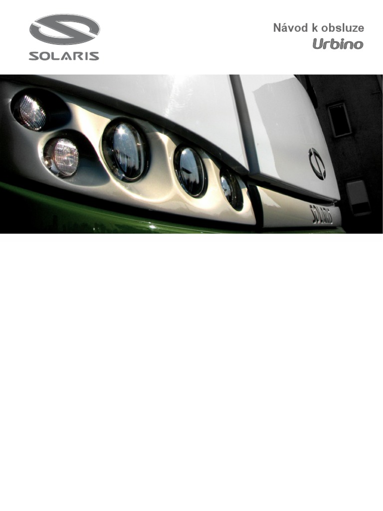 Solaris Urbino 18 Manual | PDF