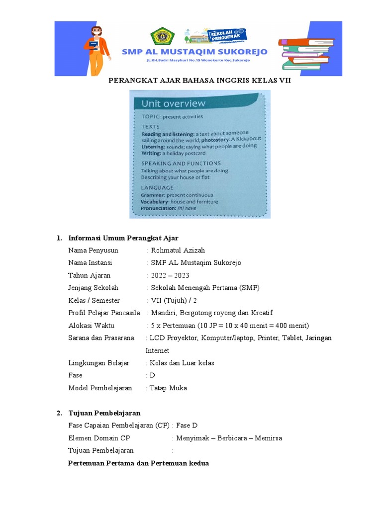 Modul Ajar Present Activities | PDF
