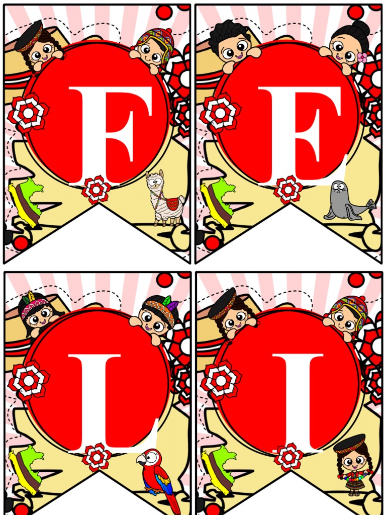 Banderines Feliz Día Perú (1) | PDF