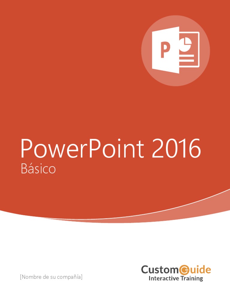 Powerpoint 2016 Basico Guia de Estudiante Eval | PDF