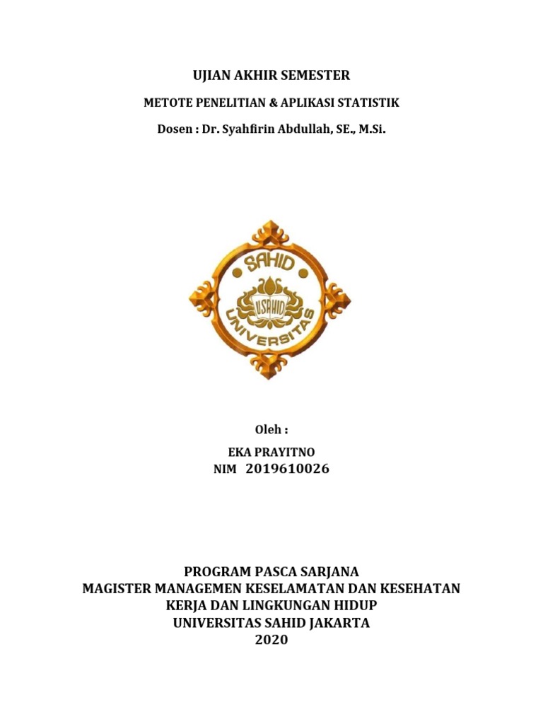 Uas Eka Prayitno Metlit | PDF