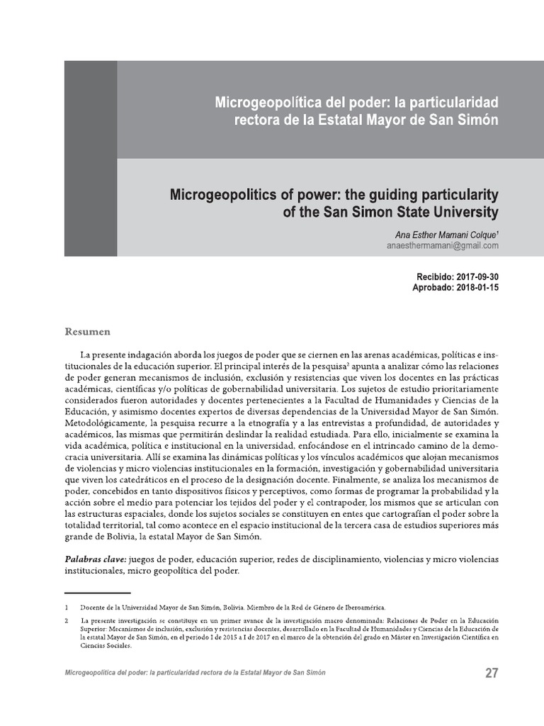 Arlopez,+40 04 +Microgeopolítica+Del+Poder | PDF
