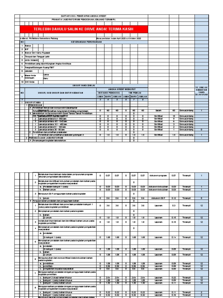 Pengisian Dupak | PDF