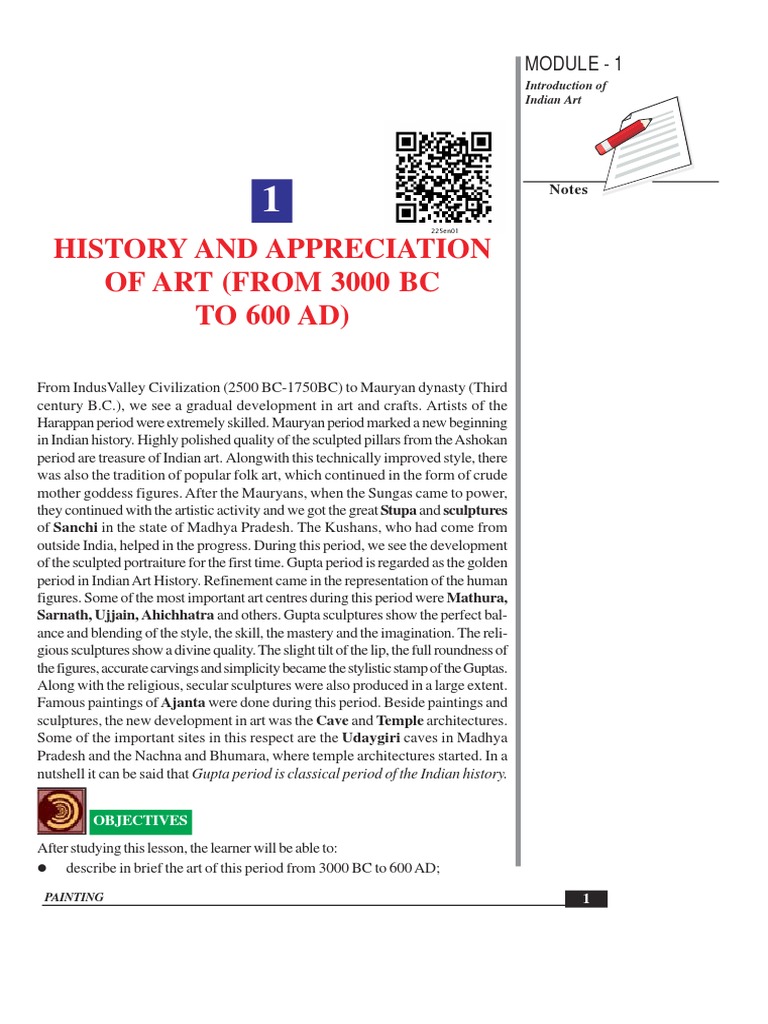 NIOS Painting Chapter 1 | PDF