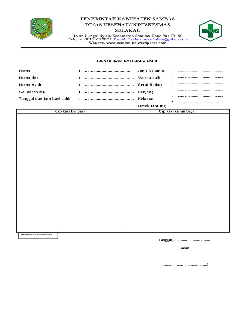 Identifikasi Bayi Baru Lahir | PDF