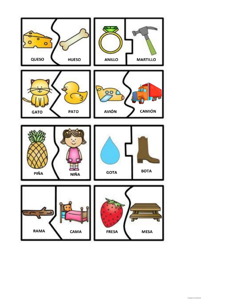 Juego de Rimas PDF | PDF