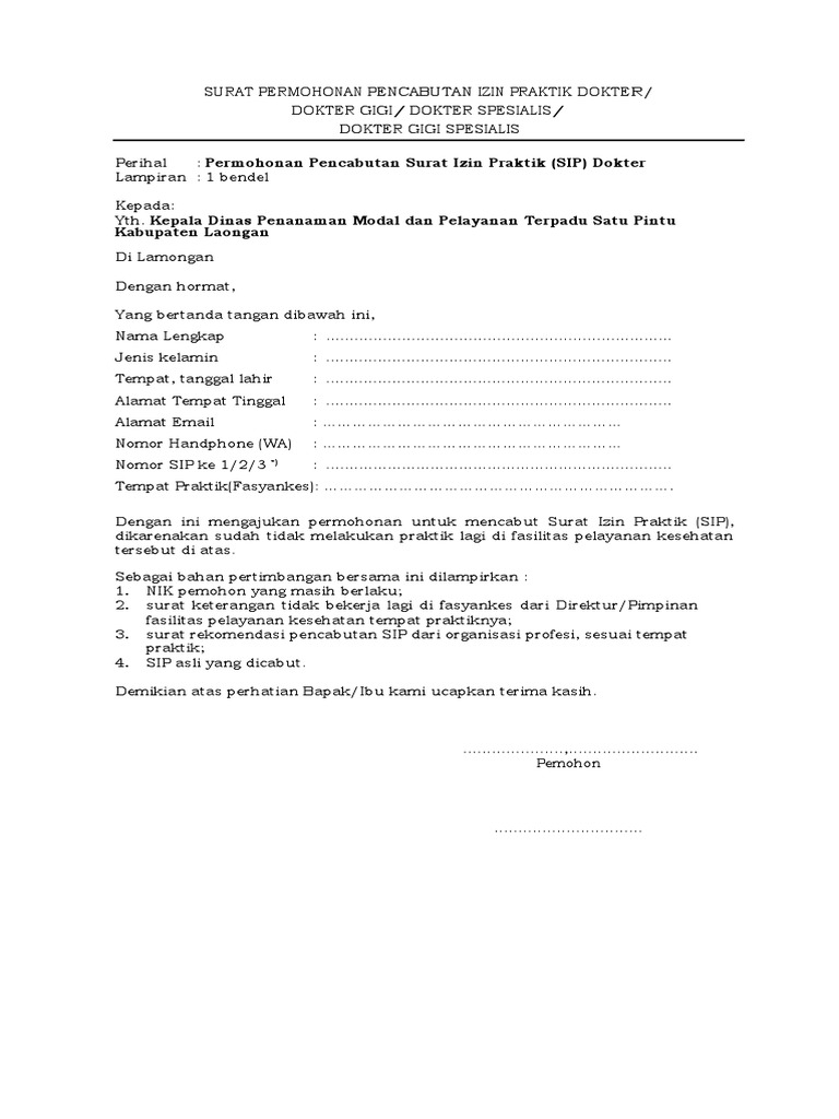 Pencabutan SIP Dokter | PDF | Hukum