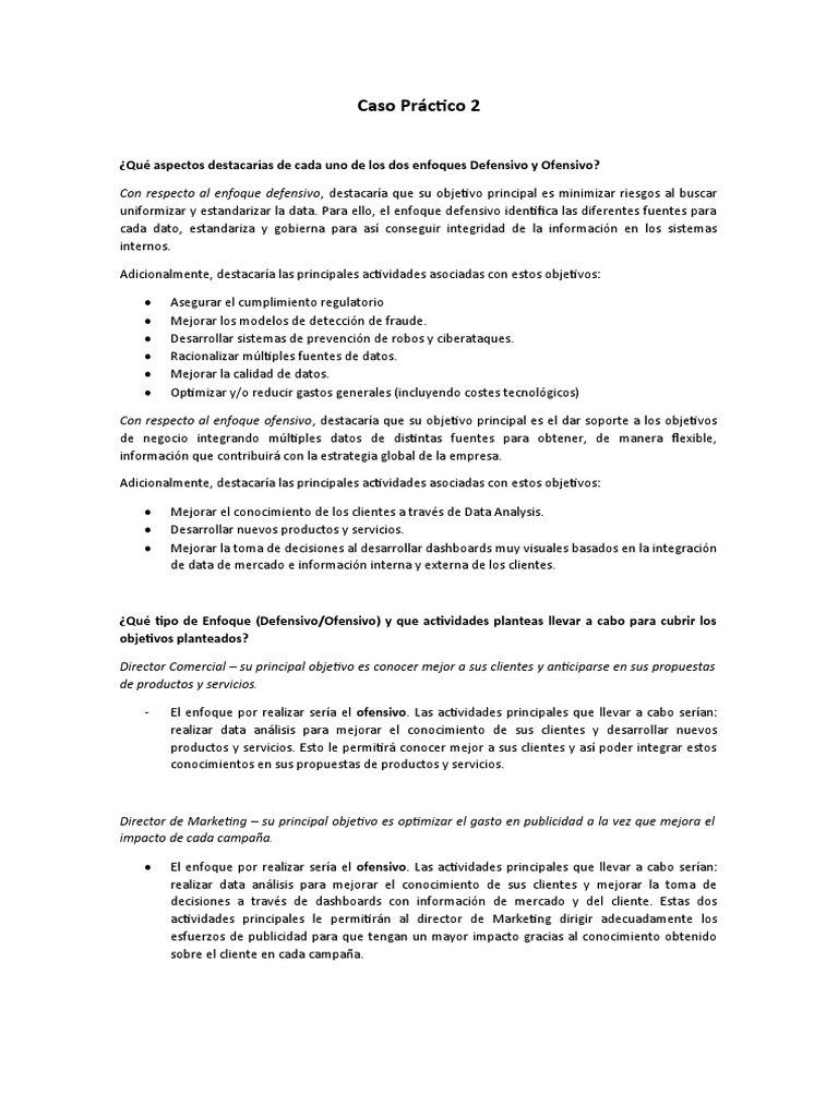 Caso Práctico 2 - Big Data & BI | PDF