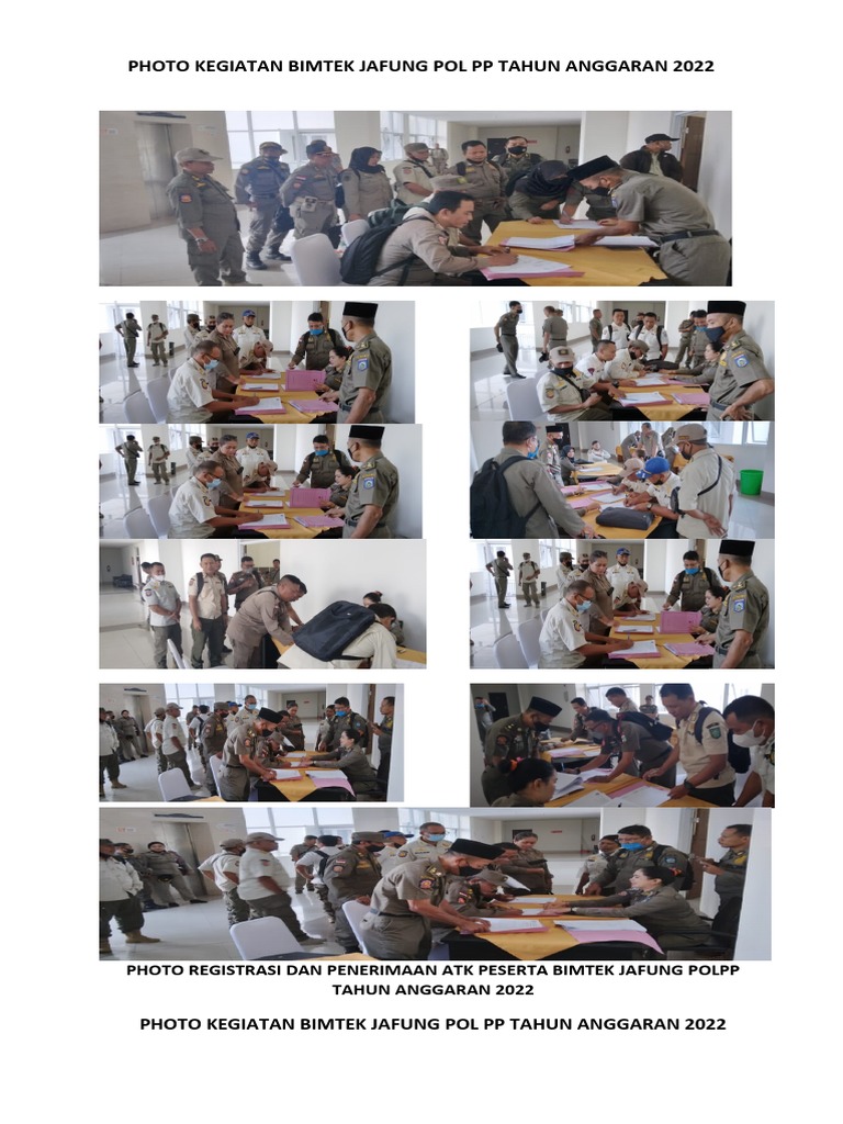 Laporan Poto Bimtek | PDF | Sains & Matematika