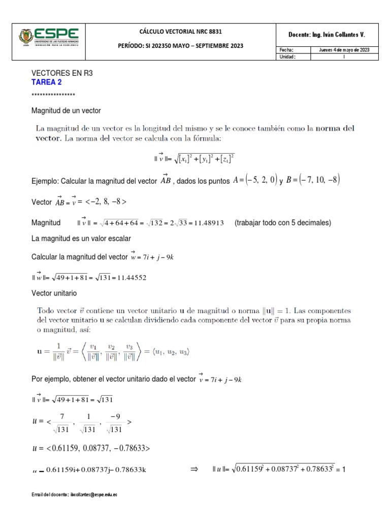 Vectores - en - R3 | PDF