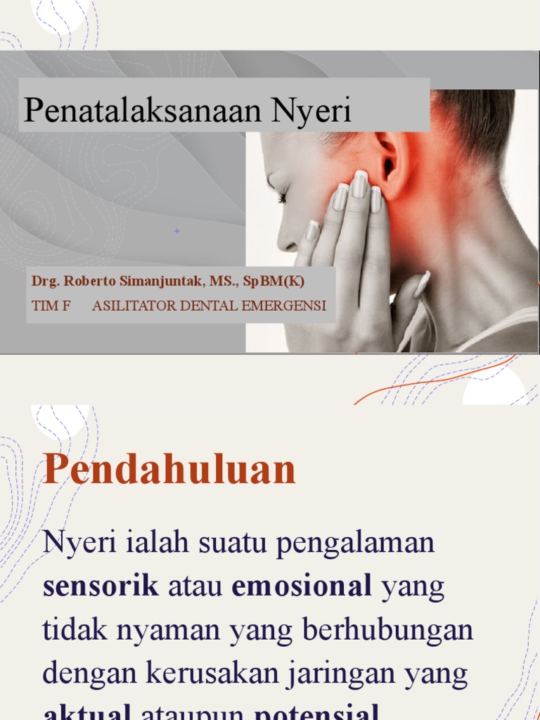 Penatalaksanaan Nyeri FINAL | PDF | Kesehatan Holistik